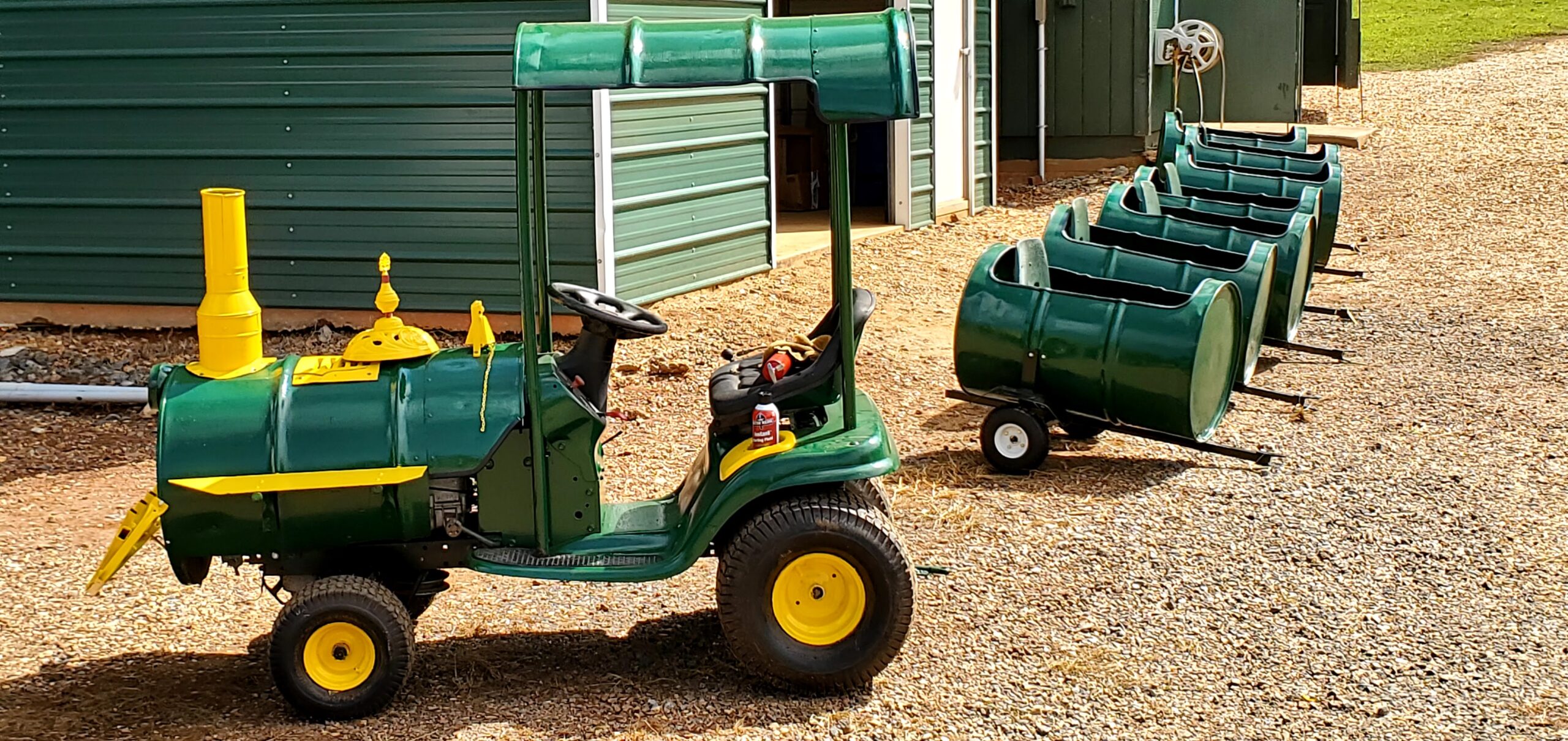 The Barrel Train is Being Readied for the Dog Mart - Fredericksburg Dog ...