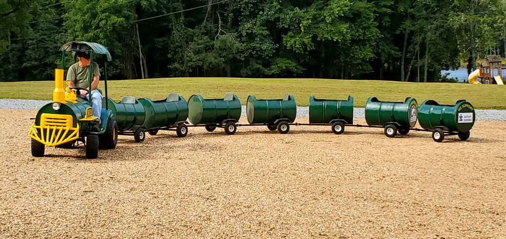 Checking Out the Chapter Choo-Choo - Fredericksburg Dog Mart